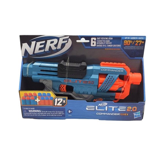 Nerf | Toys | New Nerf Elite 2 Orange E9485 Commander Rd6 Blaster Kid ...